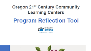 Oregon 21st CCLC Program Reflection Tool | OER Commons