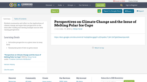 Perspectives on Climate Change and the Issue of Melting Polar Ice Caps ...