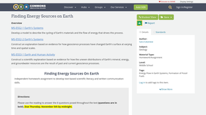 Finding Energy Sources on Earth | OER Commons