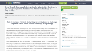 Jesse Dowell-Compass Points: A Useful Way to Get Students to Challenge ...