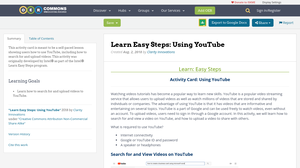 Learn Easy Steps: Using YouTube | OER Commons