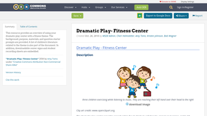 Dramatic Play- Fitness Center | OER Commons