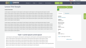 Lesson Title Sample | OER Commons