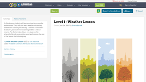Level 1 - Weather Lesson | OER Commons