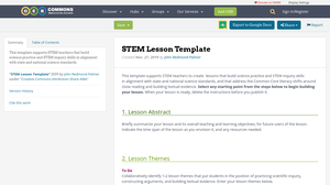 STEM Lesson Template | OER Commons