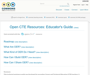Open CTE Resources: Educator's Guide | OER Commons