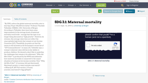 SDG 3.1: Maternal mortality | OER Commons