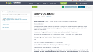 Essay 2 Guidelines | OER Commons