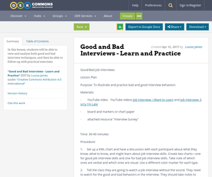 Good and Bad Interviews - Learn and Practice | OER Commons