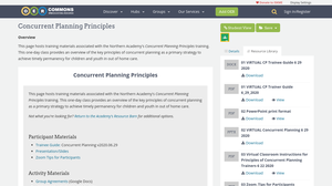 Concurrent Planning Principles | OER Commons