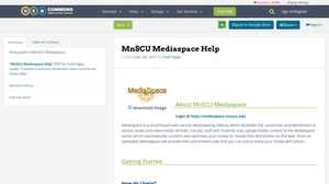 MnSCU Mediaspace Help | OER Commons