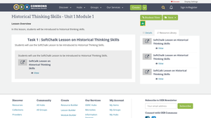 Historical Thinking Skills - Unit 1 Module 1 | OER Commons