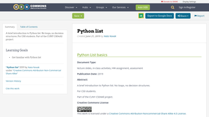Python list | OER Commons