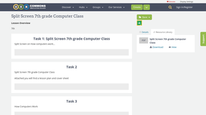 Split Screen 7th grade Computer Class | OER Commons
