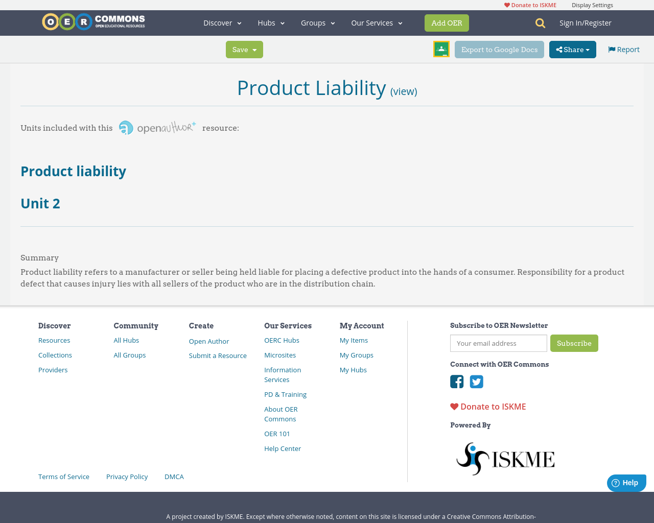 Product Liability | OER Commons