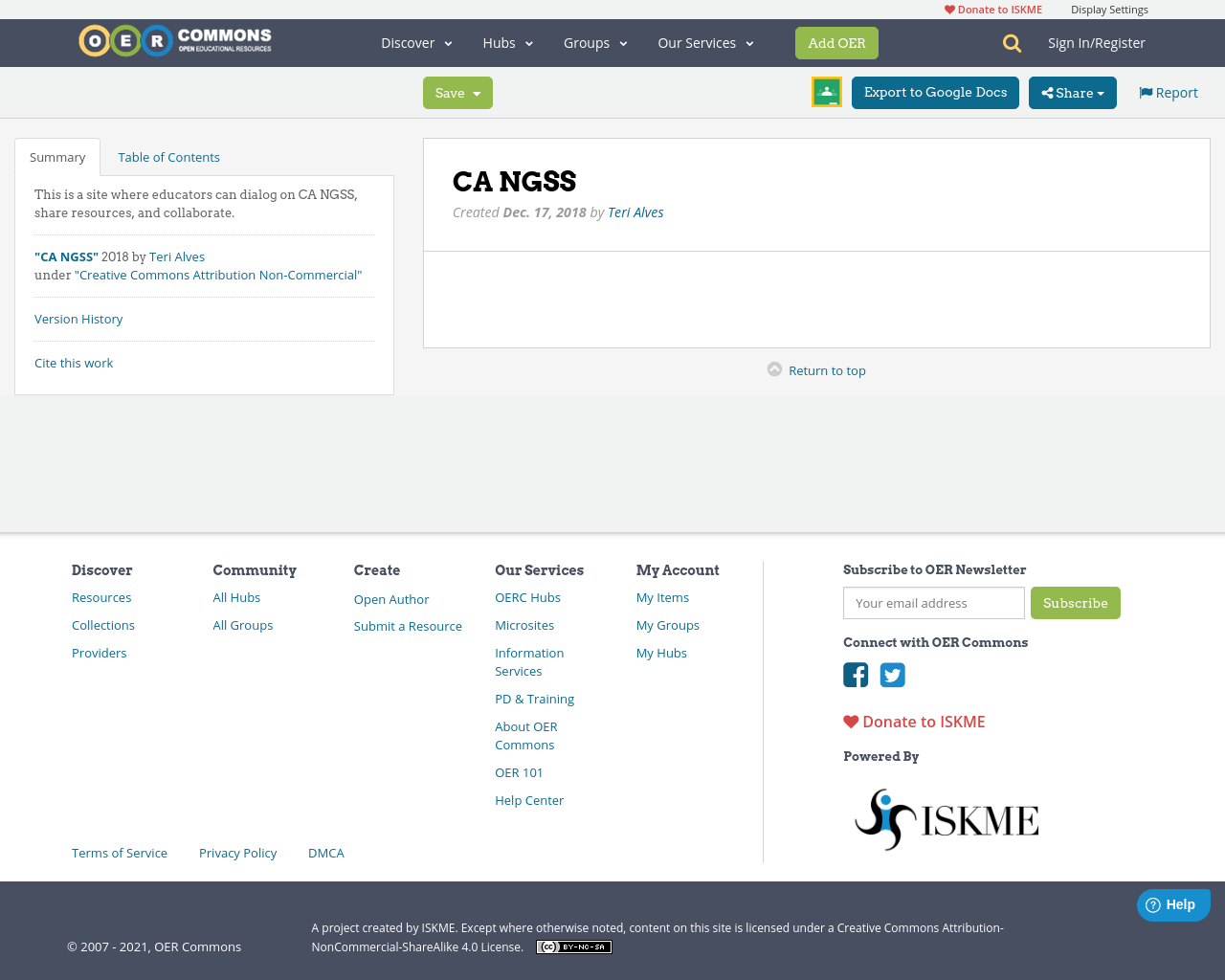 CA NGSS | OER Commons
