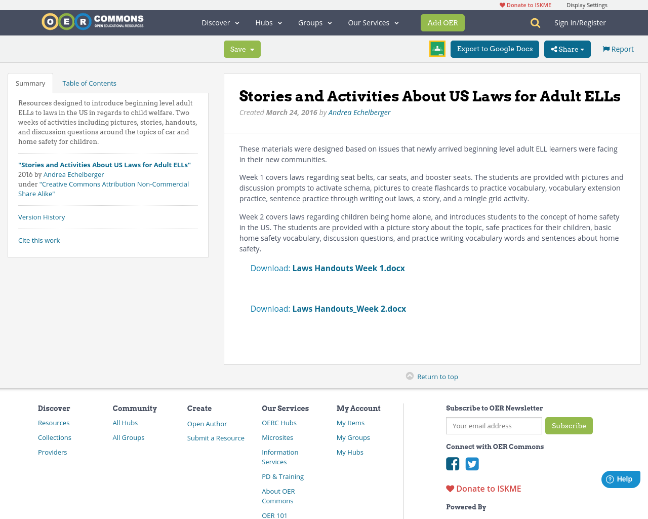 Stories and Activities About US Laws for Adult ELLs | OER Commons