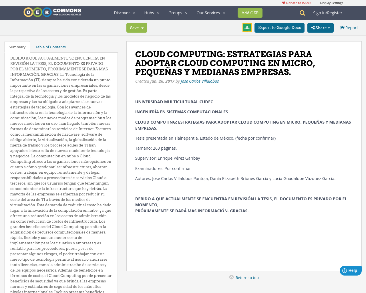 CLOUD COMPUTING: ESTRATEGIAS PARA ADOPTAR CLOUD COMPUTING EN MICRO, PEQUEÑAS Y MEDIANAS EMPRESAS ...