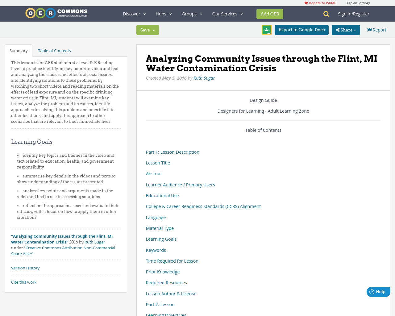 Analyzing Community Issues through the Flint, MI Water Contamination ...