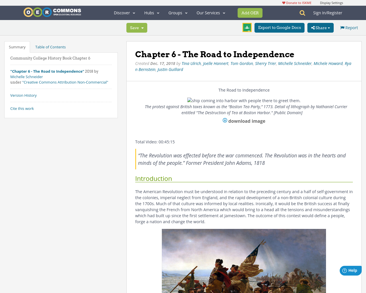 Chapter 6 - The Road to Independence | OER Commons