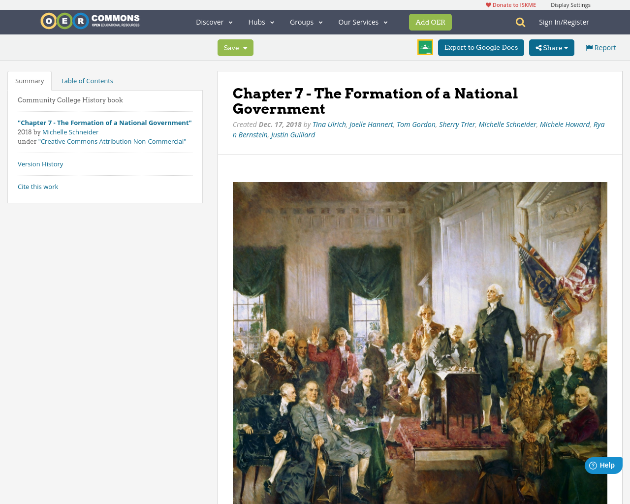 Chapter 7 - The Formation of a National Government | OER Commons