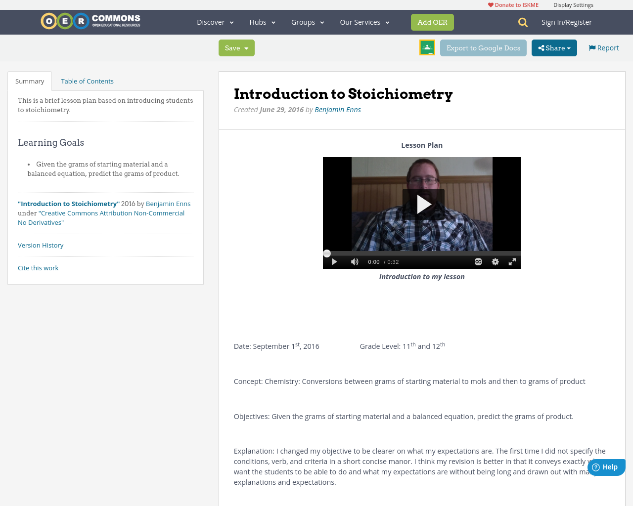 Introduction to Stoichiometry | OER Commons