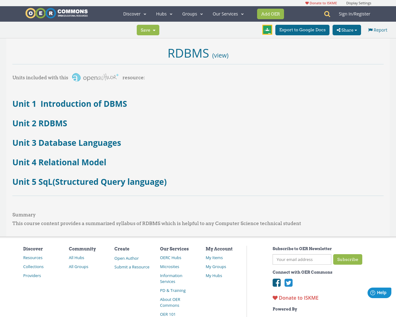 RDBMS | OER Commons