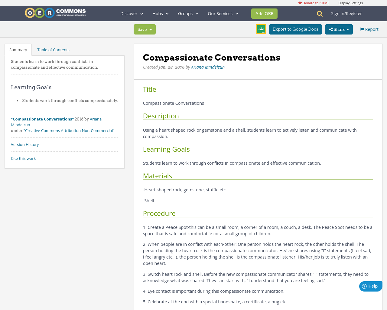 Compassionate Conversations | OER Commons