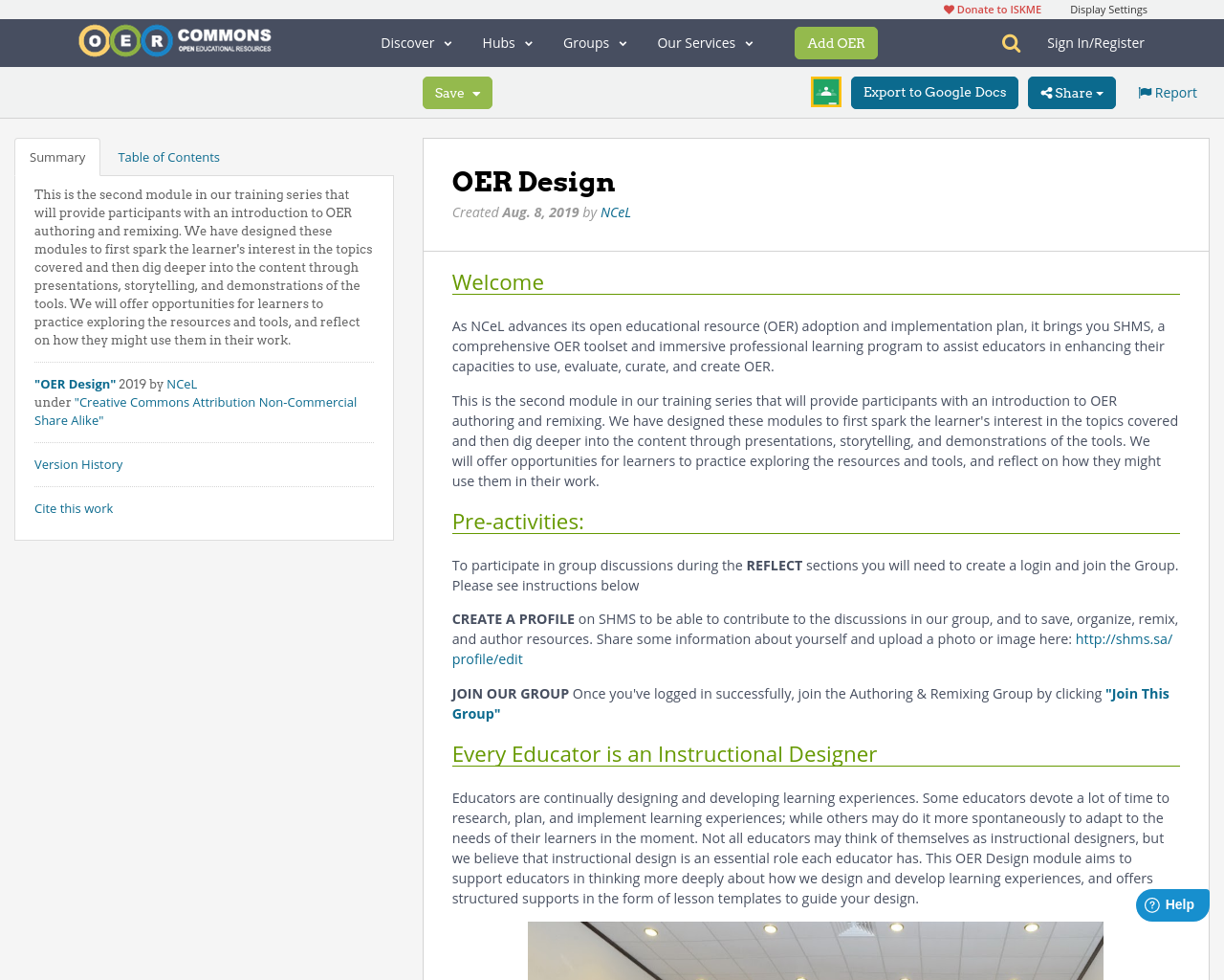 OER Design | OER Commons