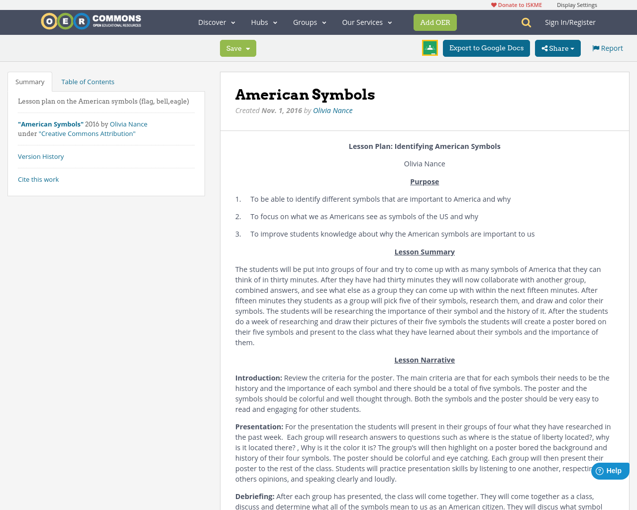 American Symbols | OER Commons