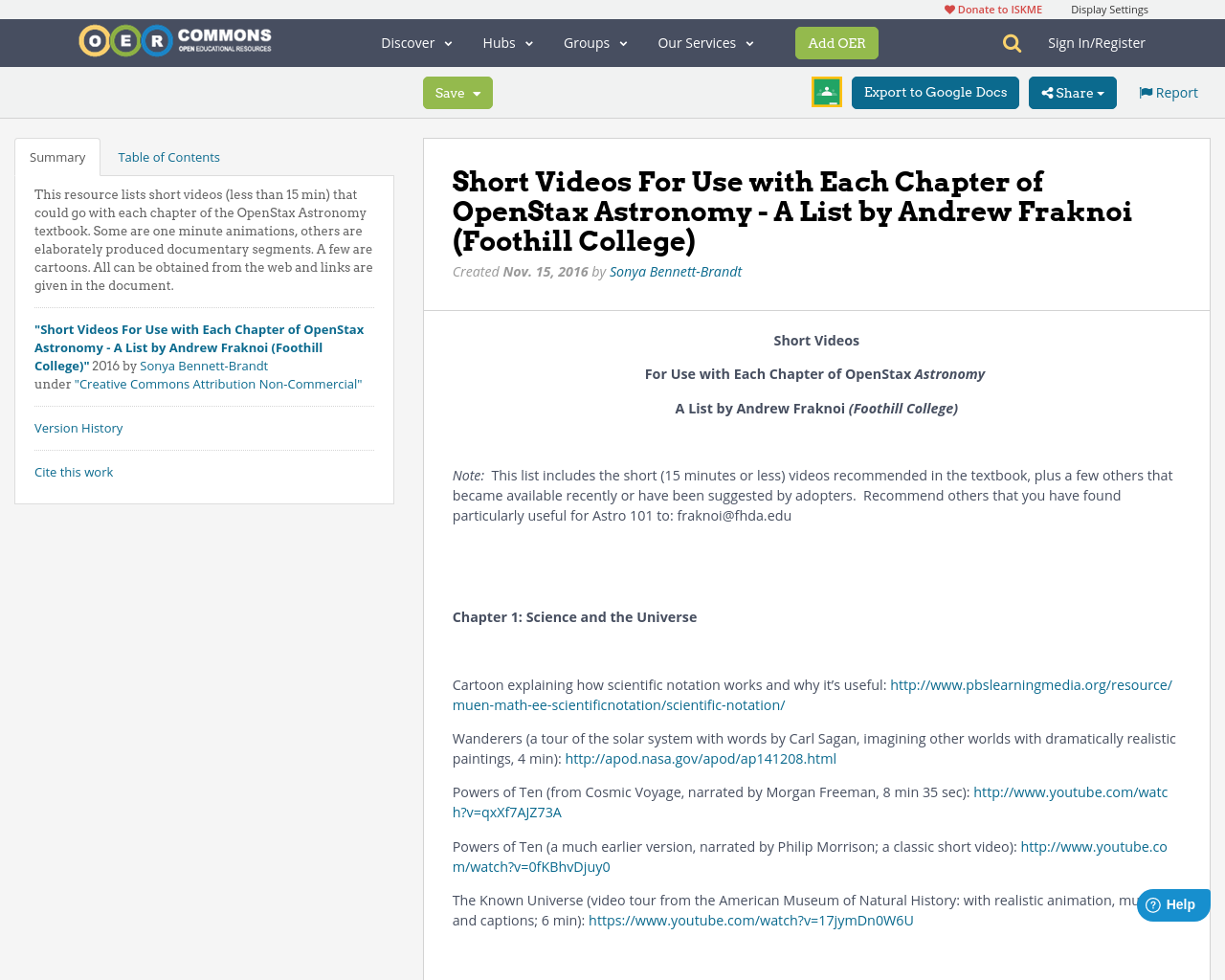 Short Videos For Use With Each Chapter Of Openstax Astronomy A List By Andrew Fraknoi