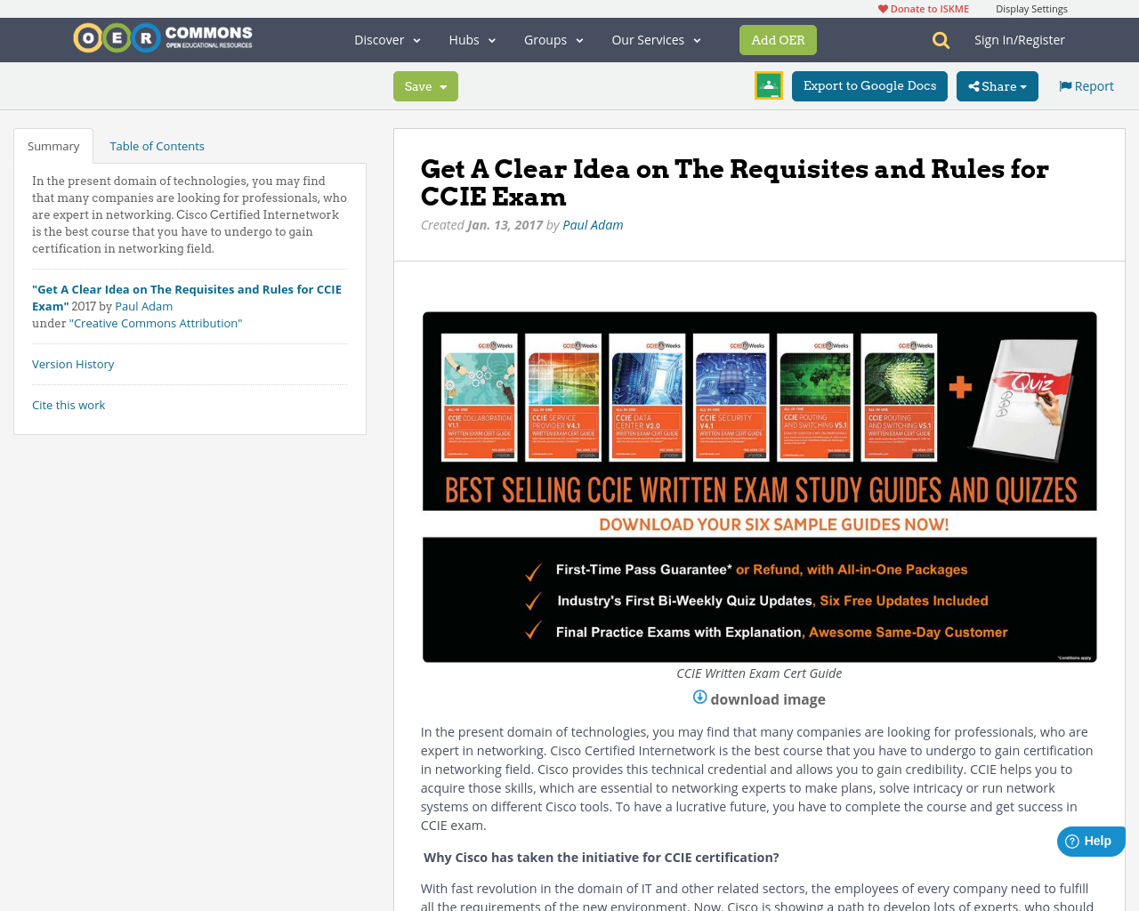 Get A Clear Idea on The Requisites and Rules for CCIE Exam | OER Commons