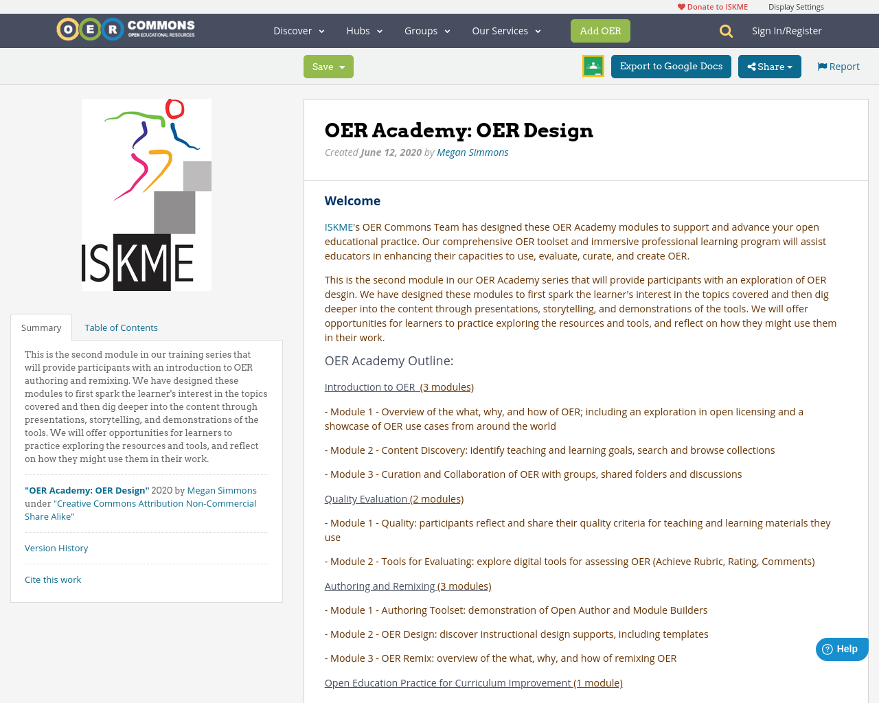 OER Academy: OER Design | OER Commons