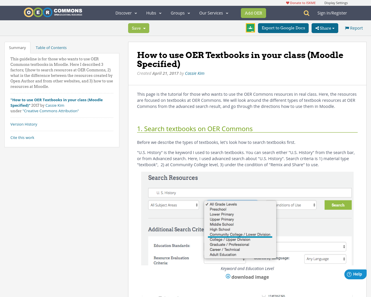 How to use OER Textbooks in your class (Moodle Specified) | OER Commons