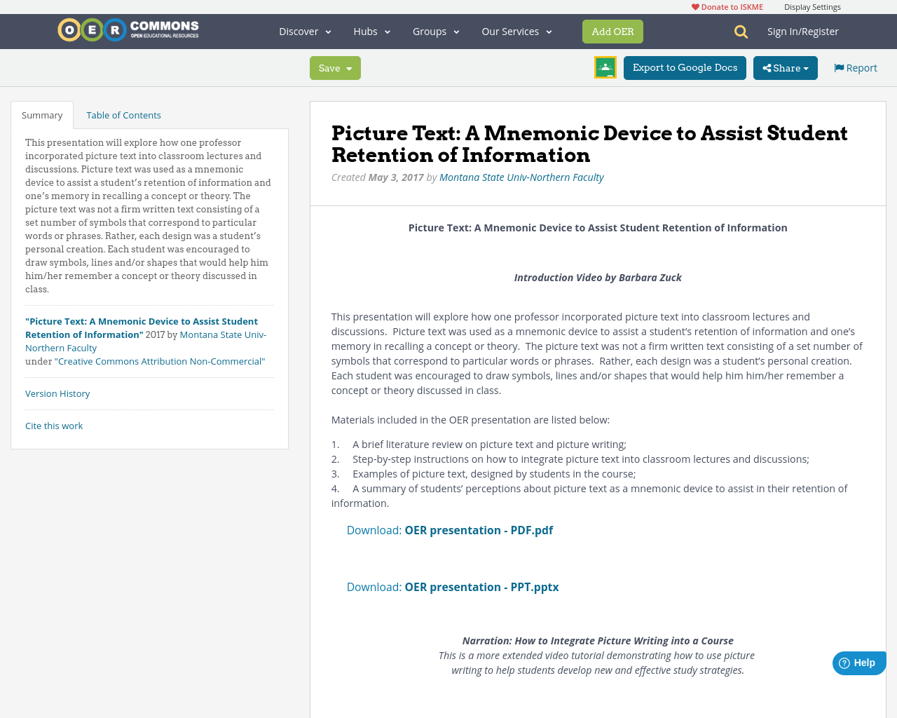 Picture Text: A Mnemonic Device to Assist Student Retention of ...
