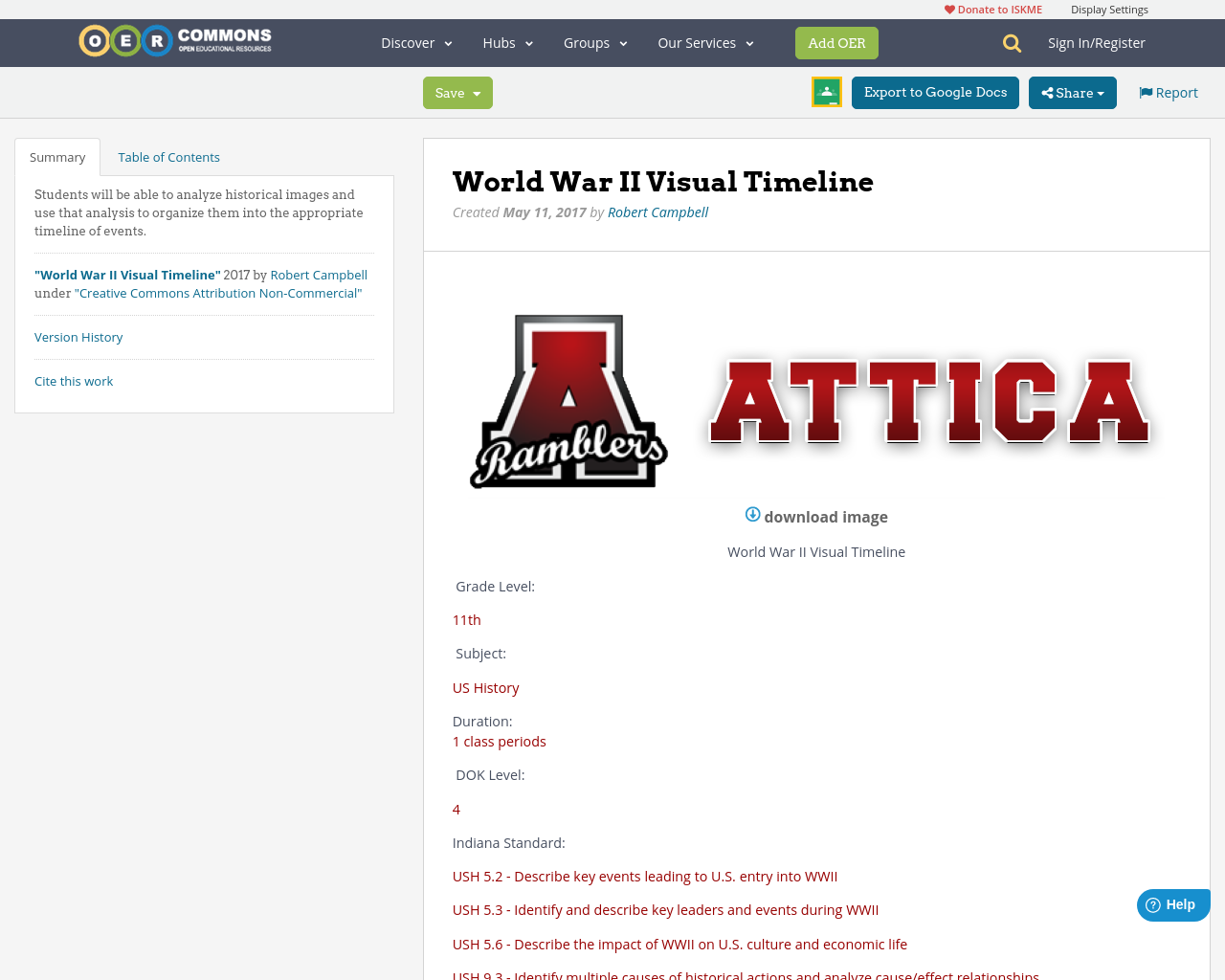 World War II Visual Timeline | OER Commons