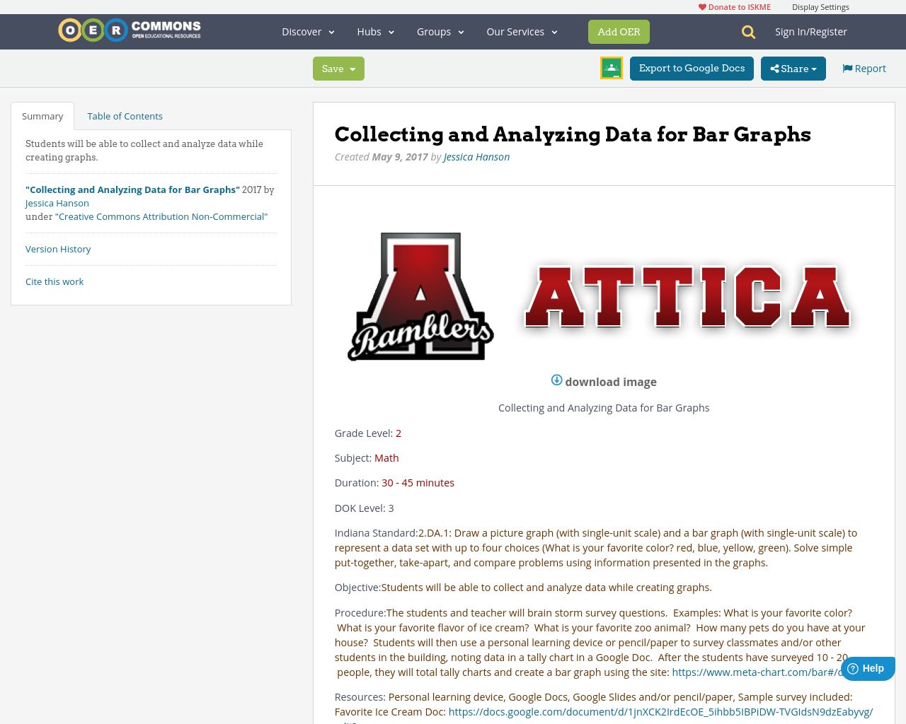 Collecting and Analyzing Data for Bar Graphs | OER Commons