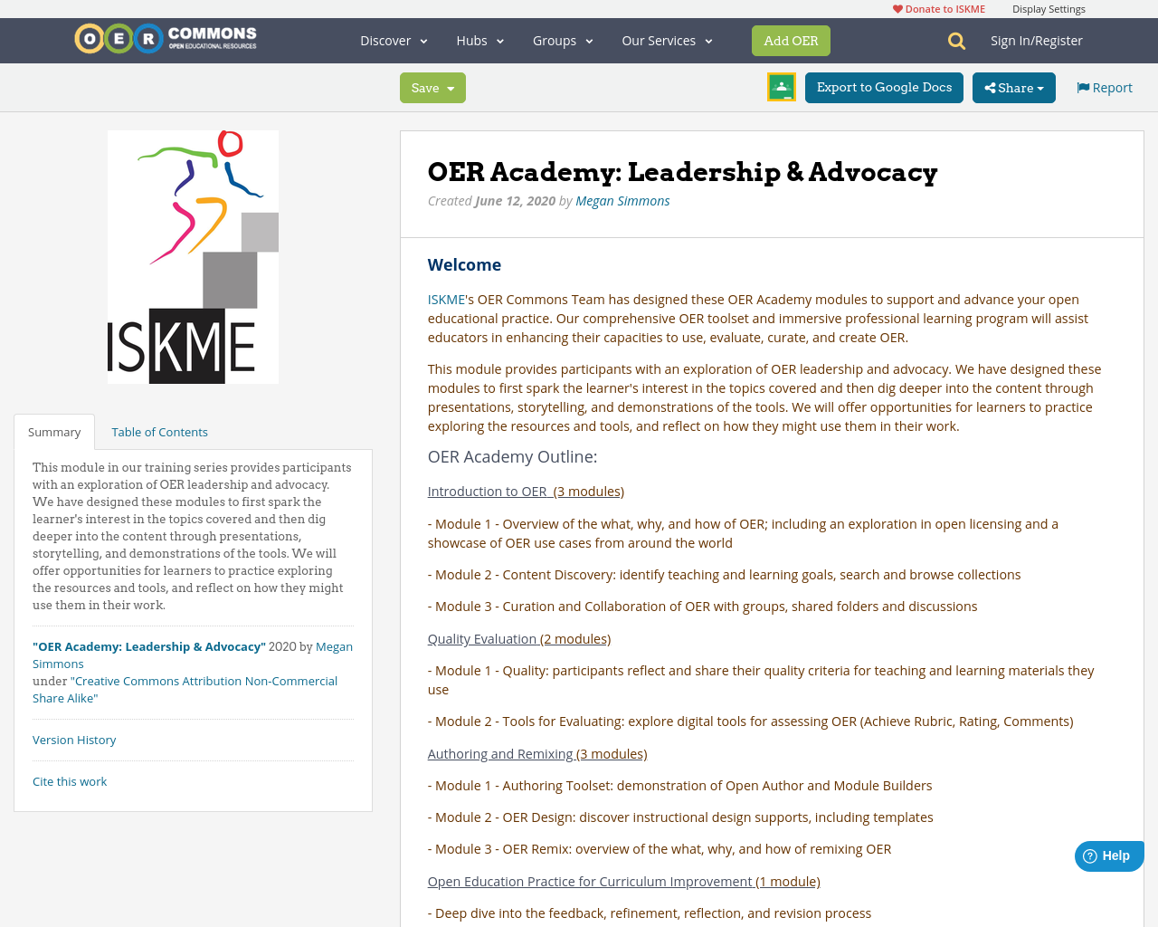 OER Academy: Leadership & Advocacy | OER Commons