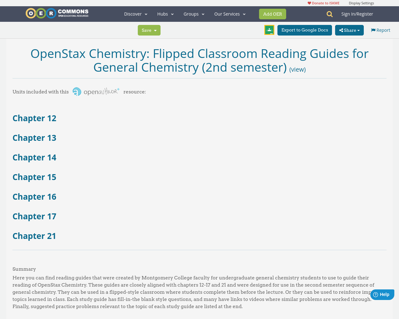 OpenStax Chemistry: Flipped Classroom Reading Guides for General ...