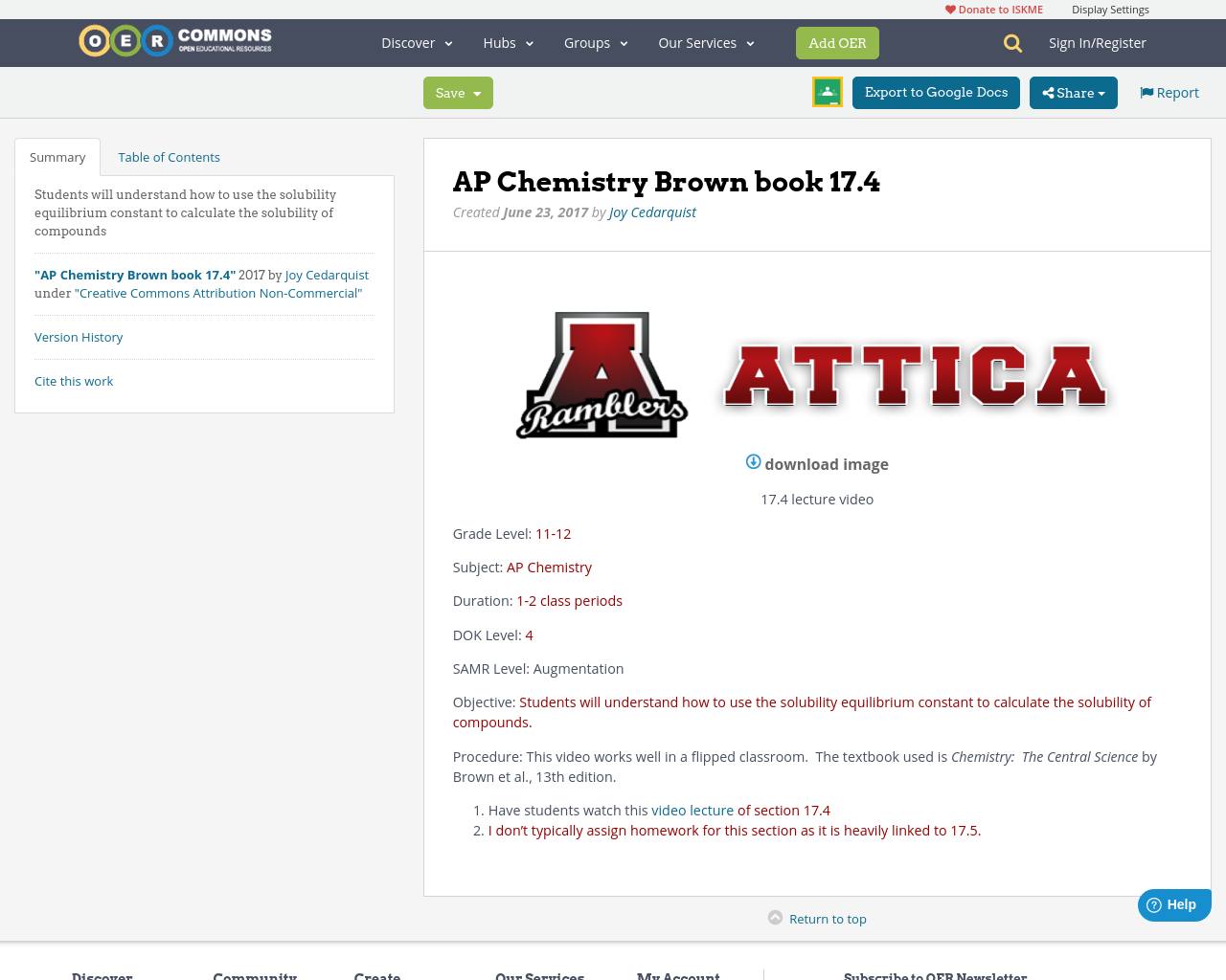 AP Chemistry Brown book 17.4 | OER Commons