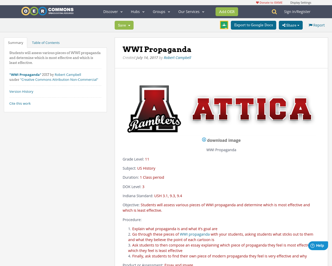 WWI Propaganda | OER Commons