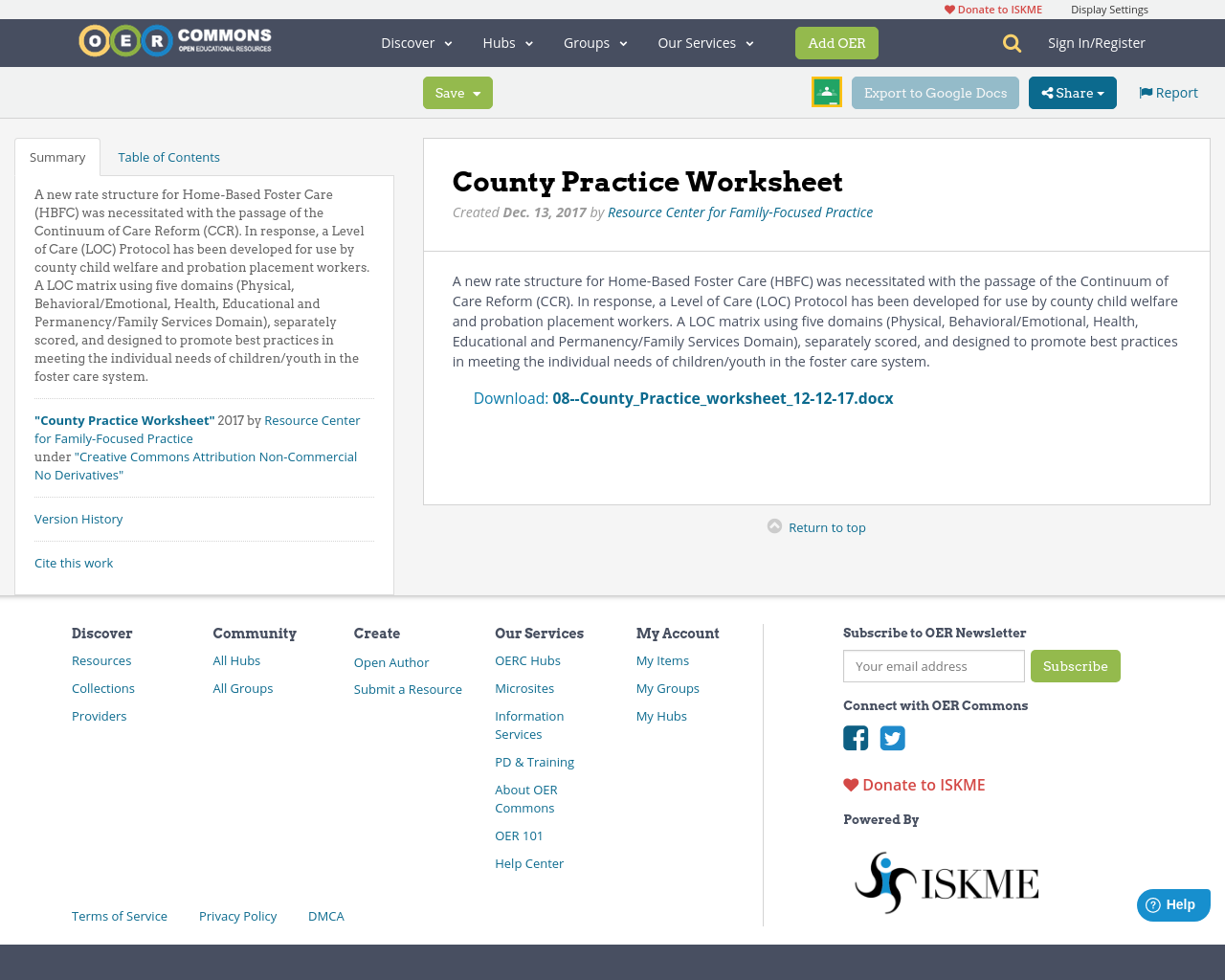 County Practice Worksheet | OER Commons