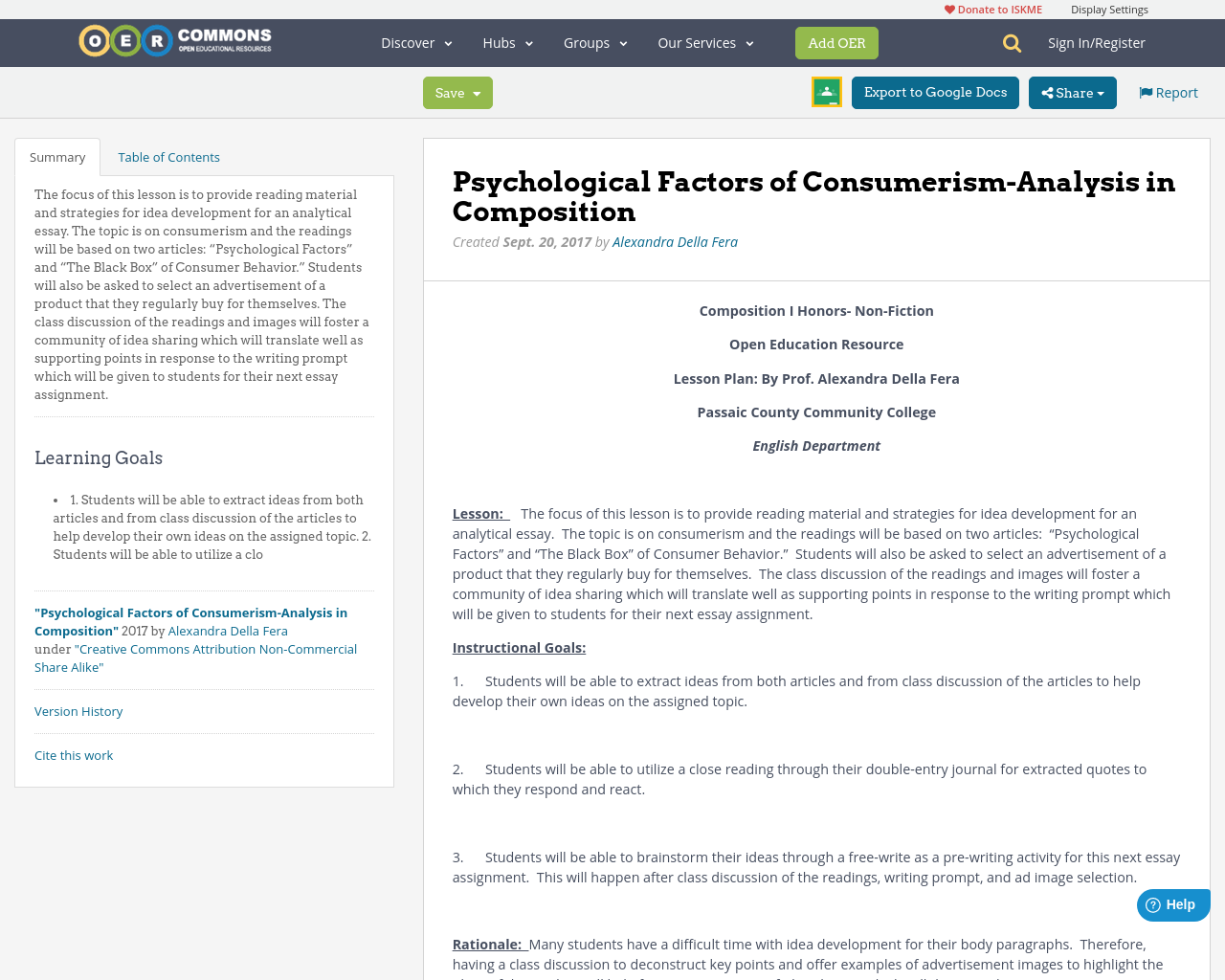 Psychological Factors of Consumerism-Analysis in Composition | OER Commons
