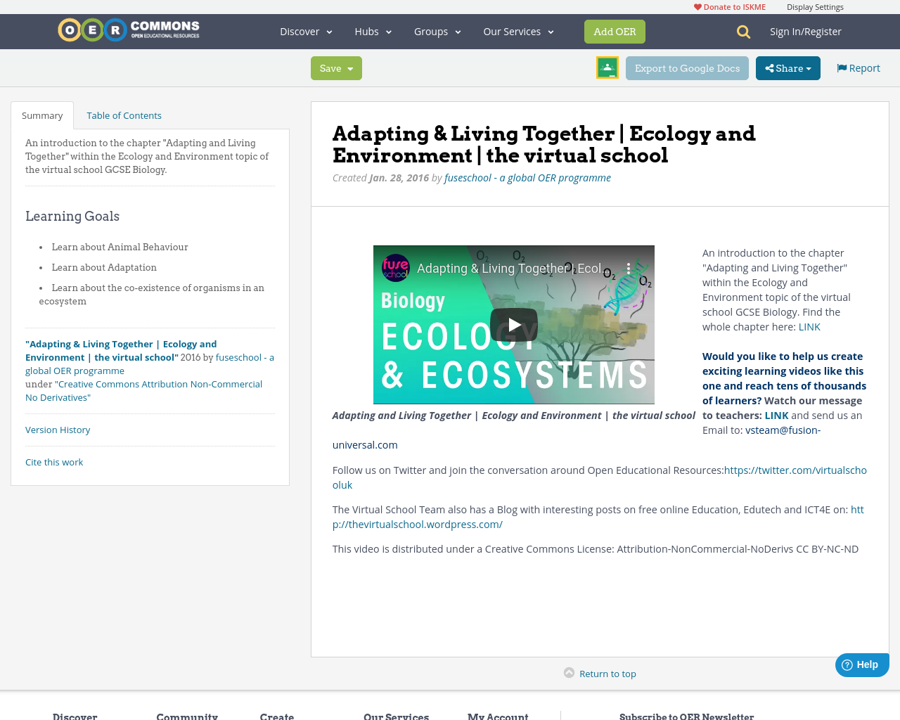 Adapting And Living Together Ecology And Environment The Virtual