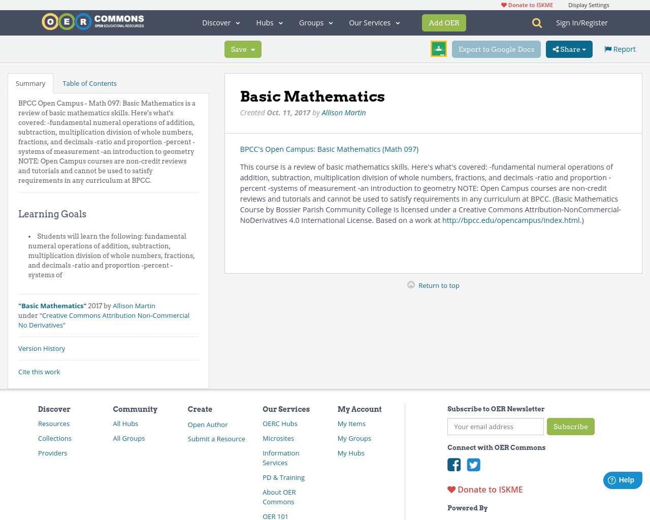 Basic Mathematics | OER Commons
