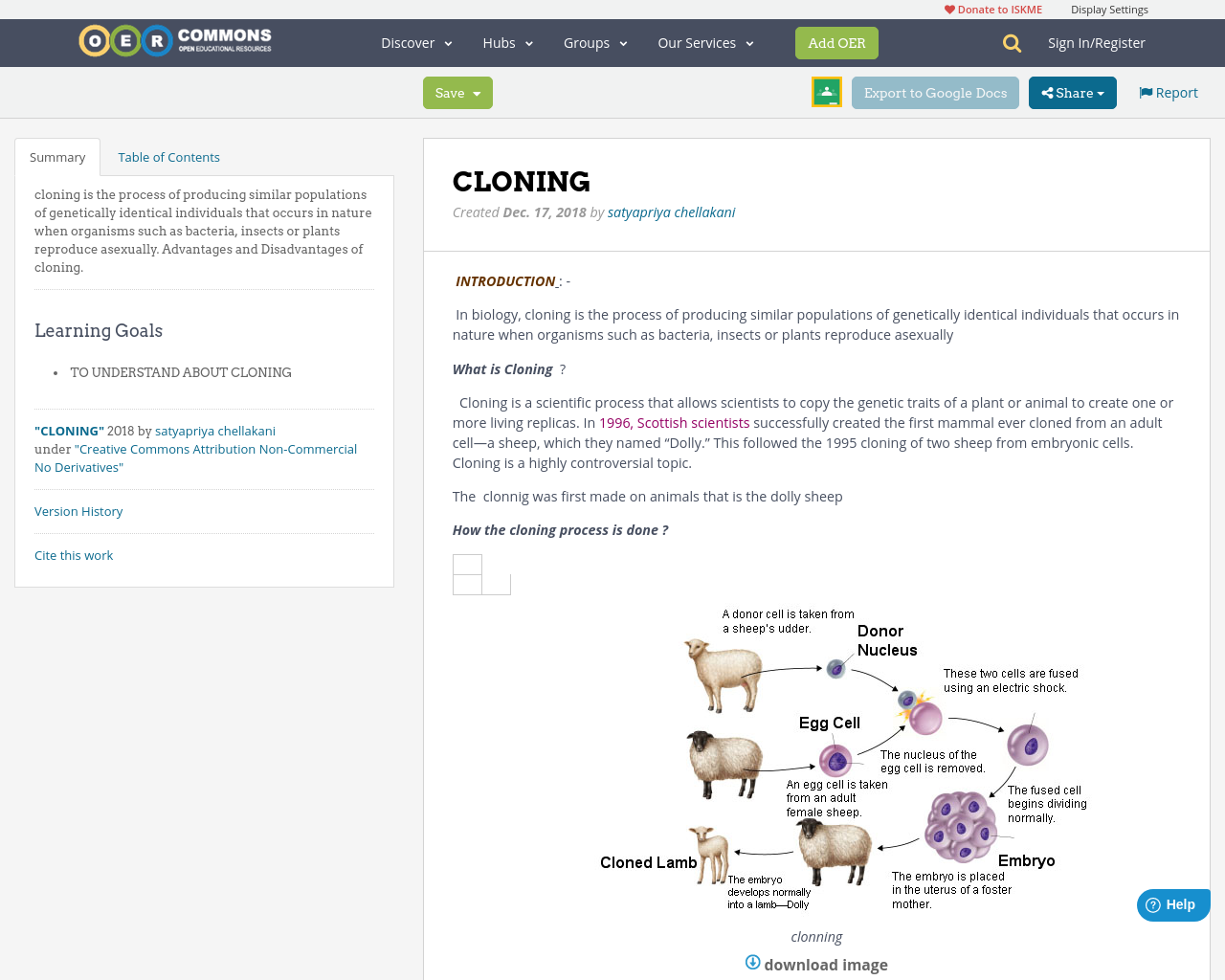 CLONING | OER Commons