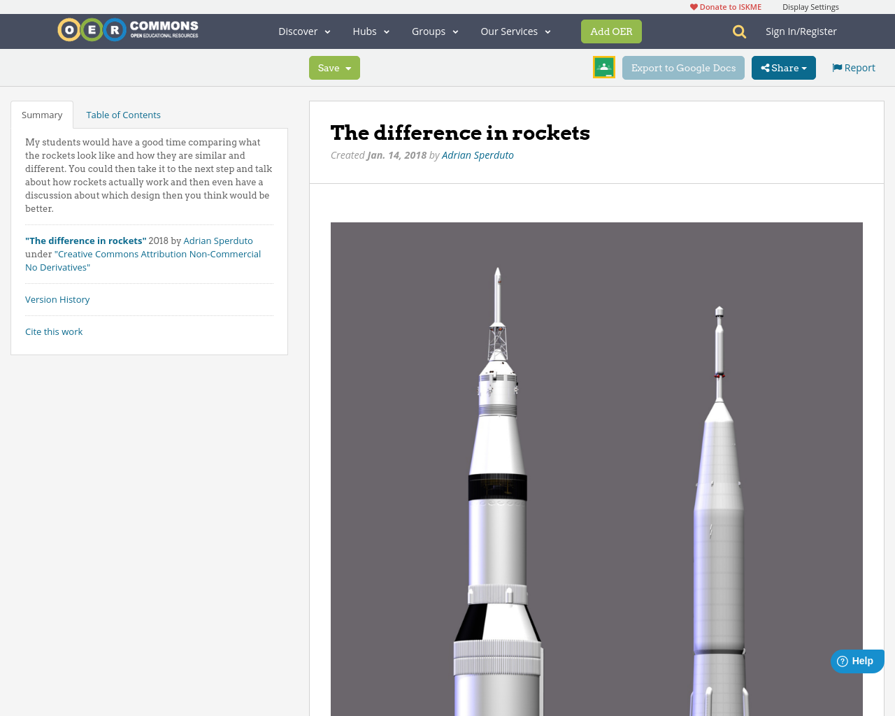 The difference in rockets | OER Commons