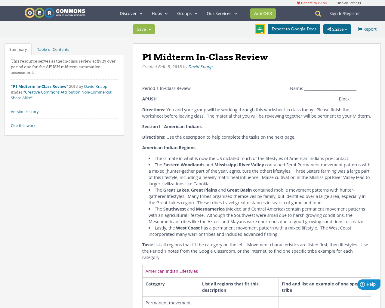 P1 Midterm In Class Review OER Commons