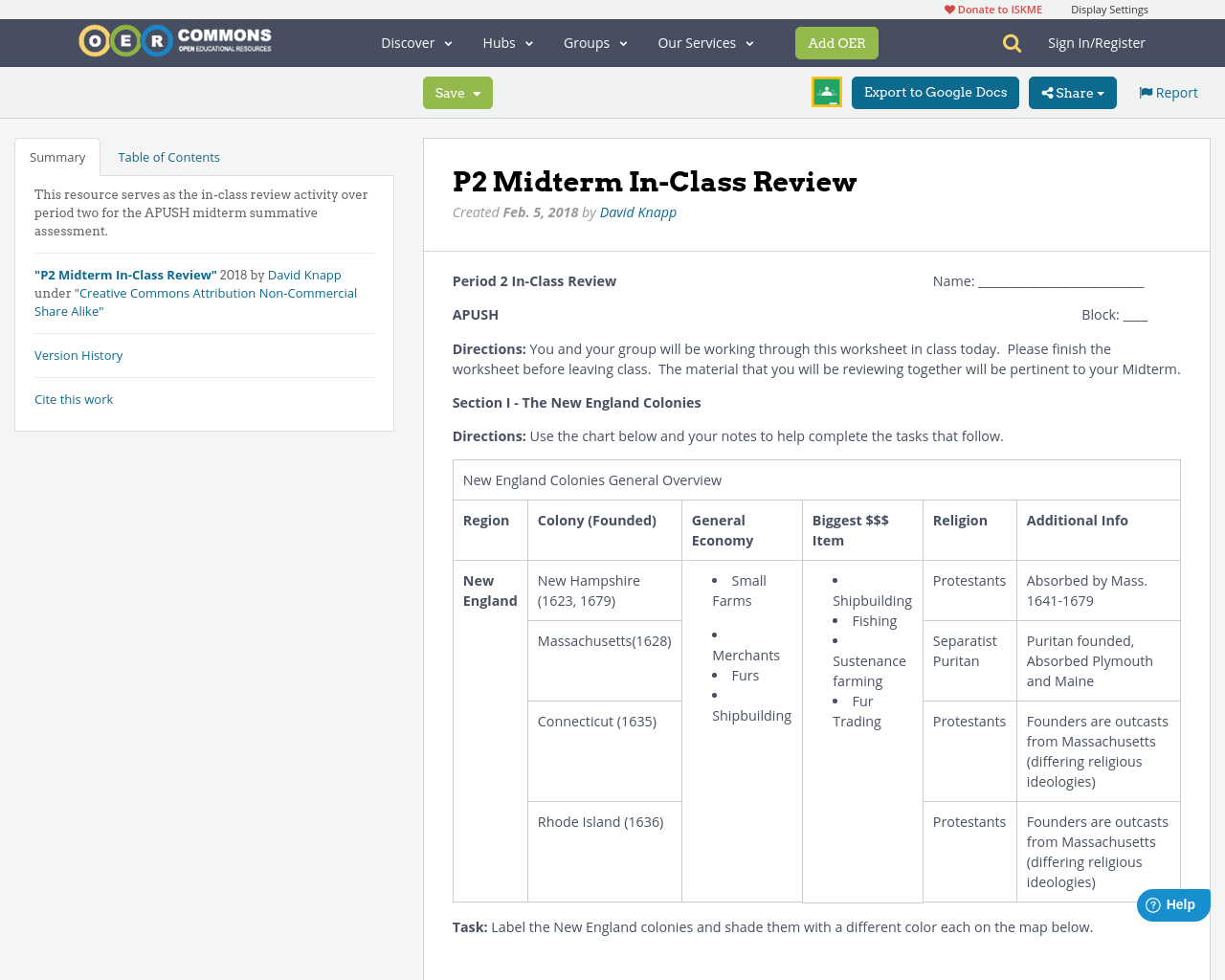 P2 Midterm In-Class Review | OER Commons