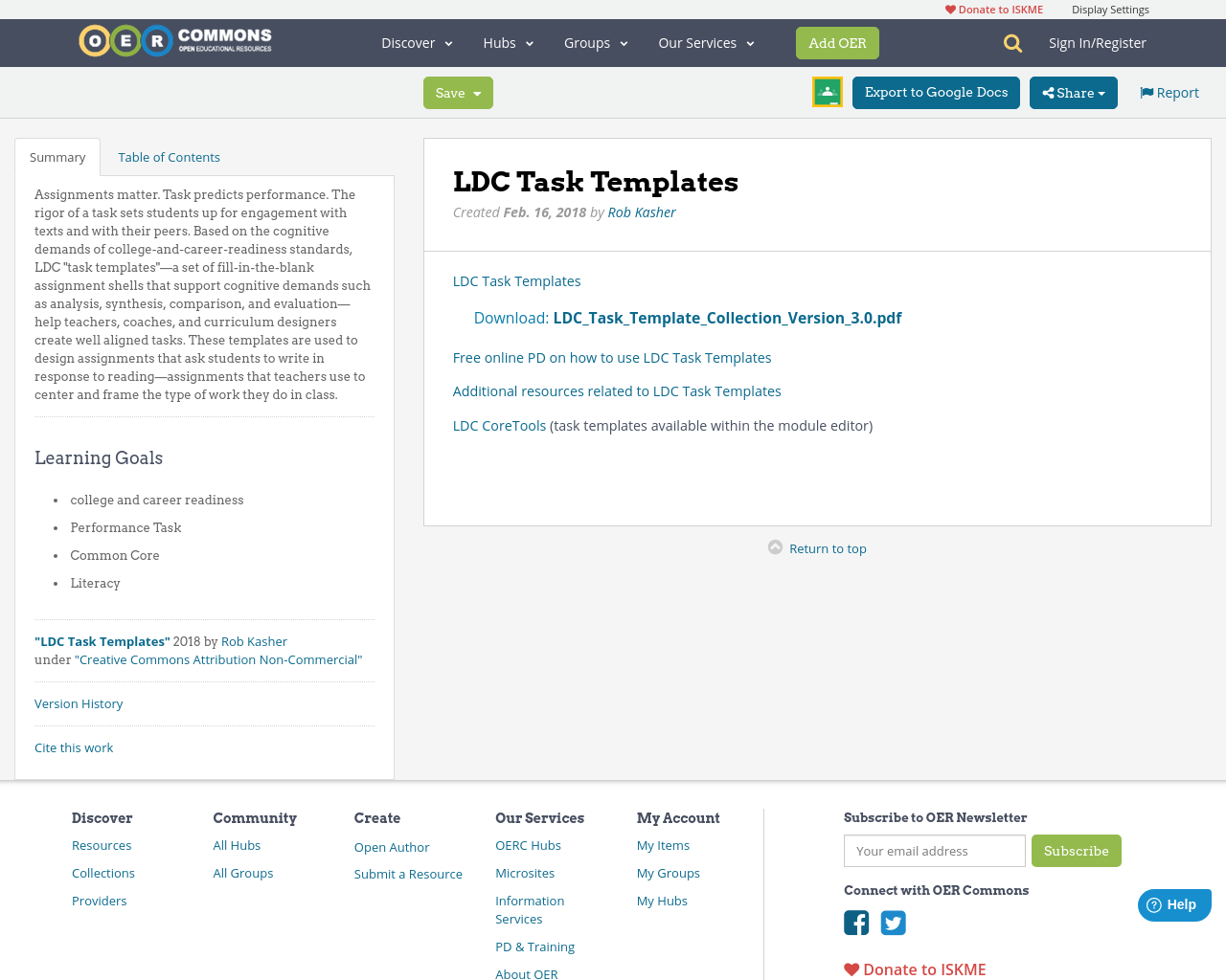 Ldc Task Templates Oer Commons